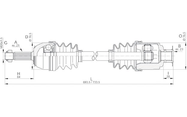 Longueur des cardans - GARAGE - MECANIQUE - Forum Super 5
